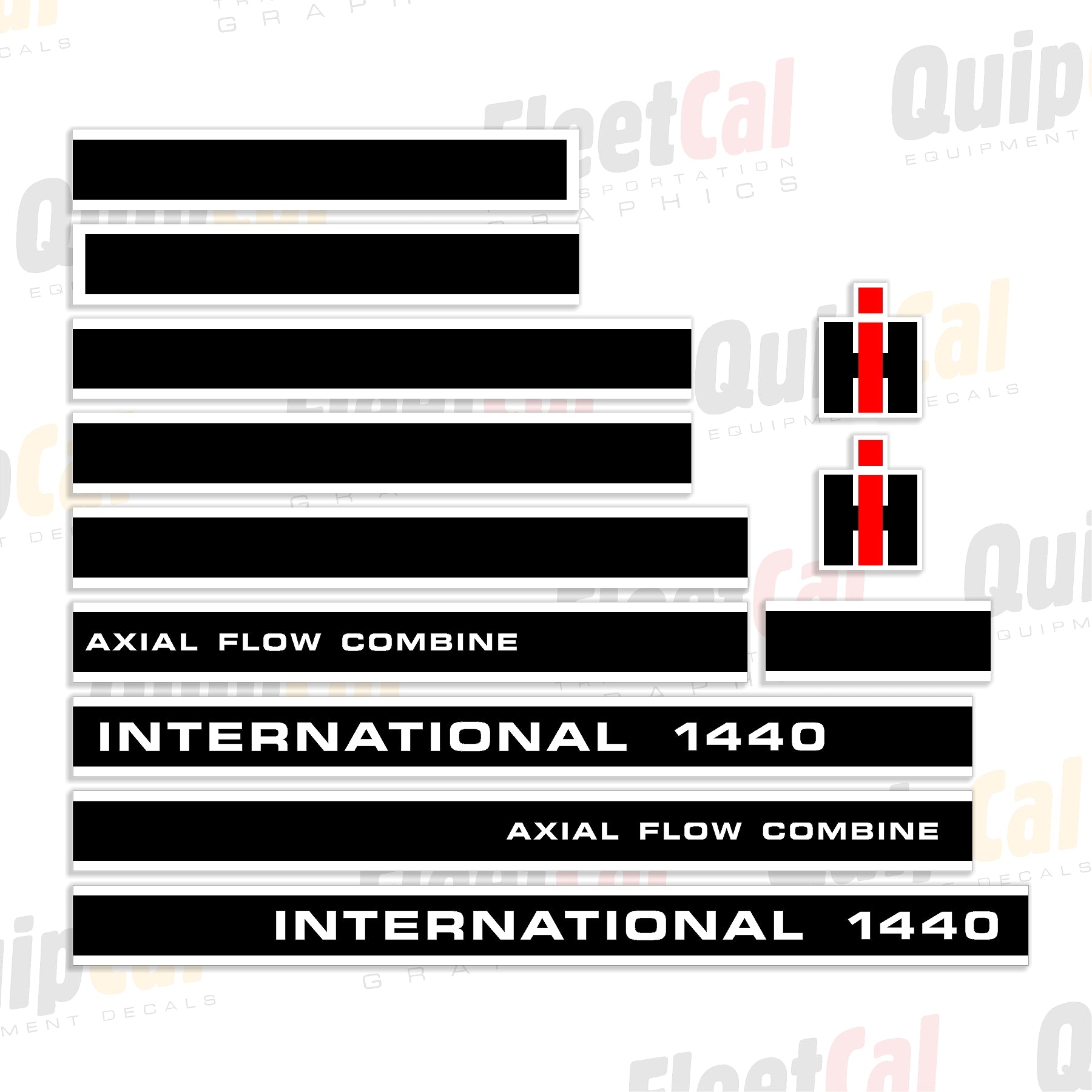 International 1440 Axial Flow Combine Marking Decal Set – Truck and Equipment Decals