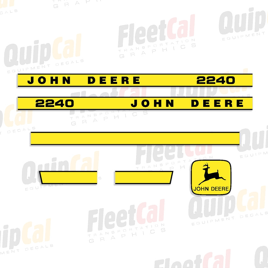 John Deere 2240 Tractor Marking Decal Set Early Version Truck And 4653