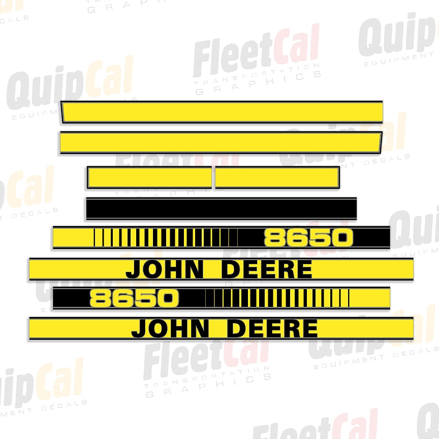John Deere 8650 Tractor Marking Decal Set Truck And Equipment Decals 3558