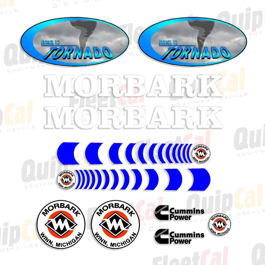 Morbark 13 Tornado Chipper Marking Decal Set – Truck and Equipment Decals