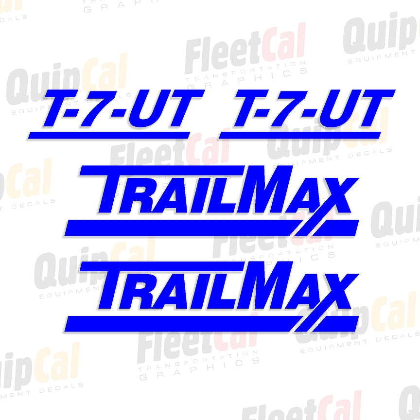 TrailMax T-7-UT Tilt Deck Utility Trailer Marking Decal Set – Truck and Equipment Decals