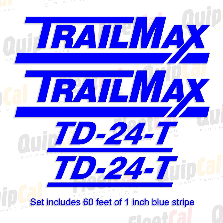 TrailMax TD-24-T Tilt Deck Trailer Marking Decal Set – Truck and Equipment Decals