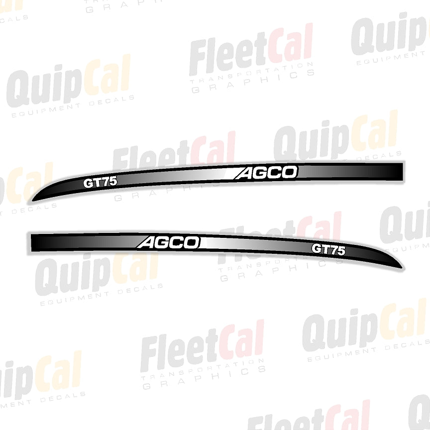 Agco GT75 Tractor Hood Marking Decal Set – Truck and Equipment Decals