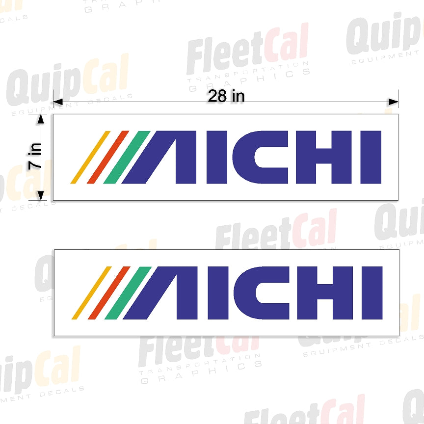 Aichi Logo Decals (1 PAIR) – Truck and Equipment Decals