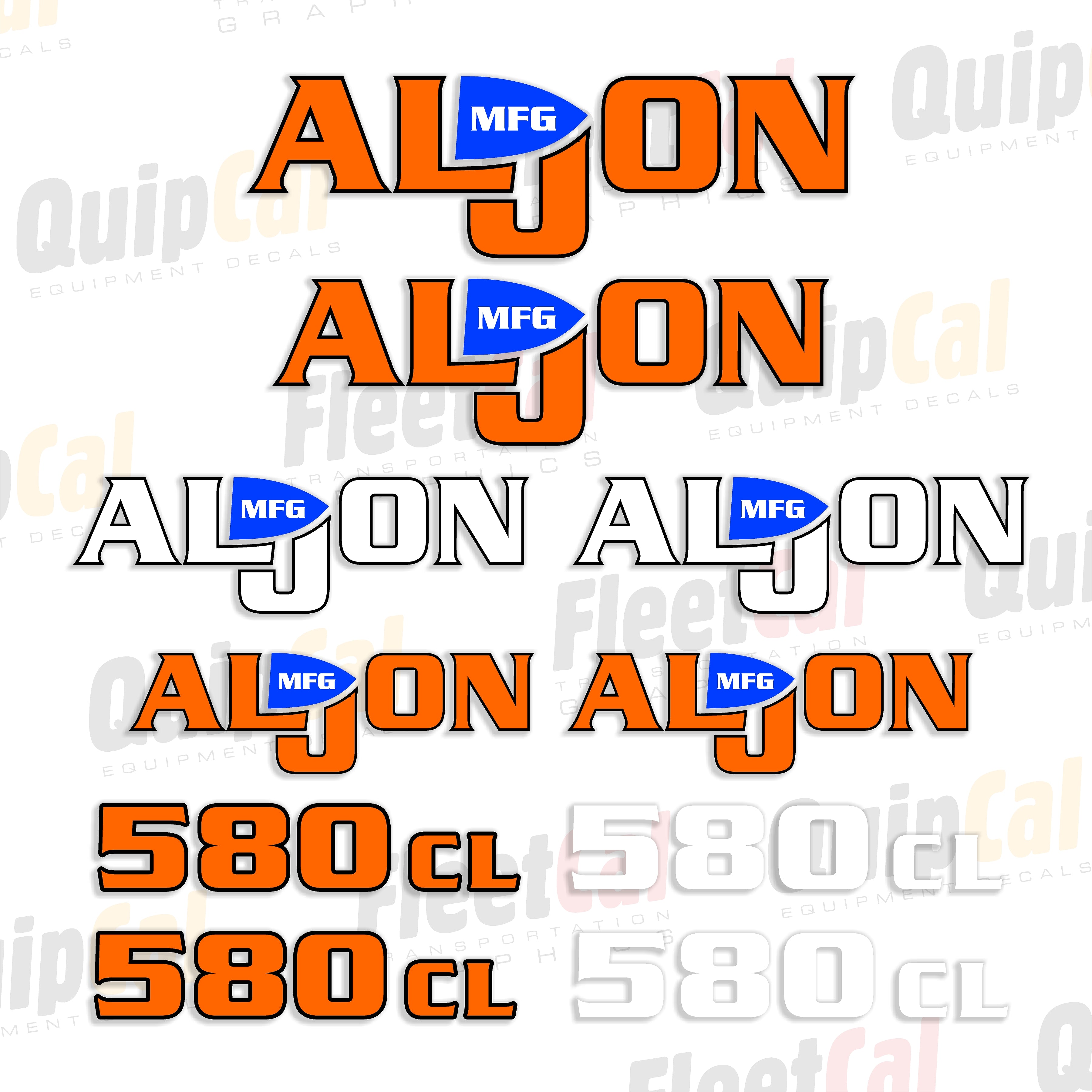 Al-Jon 580CL Car Crusher Decal Set – Truck and Equipment Decals