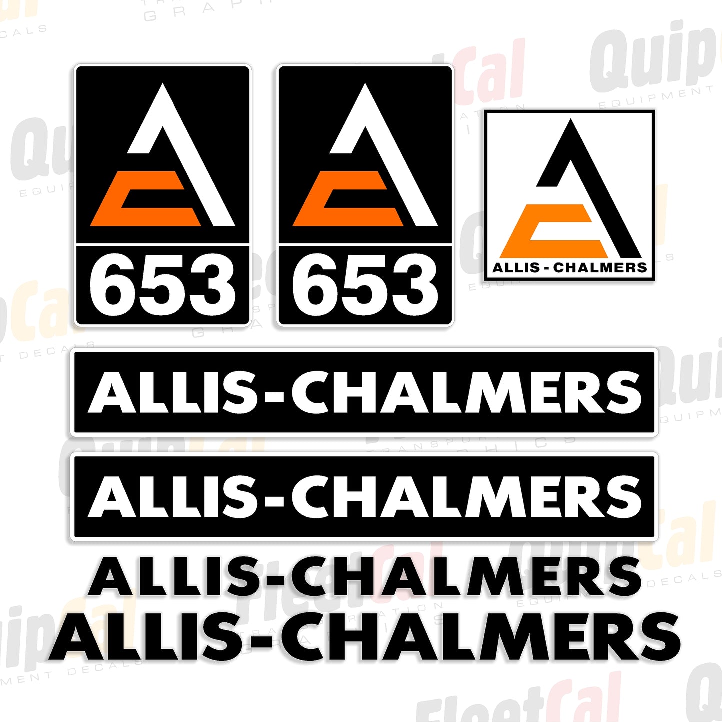 Allis-Chalmers 653 Crawler Dozer Marking Decal Set – Truck and ...