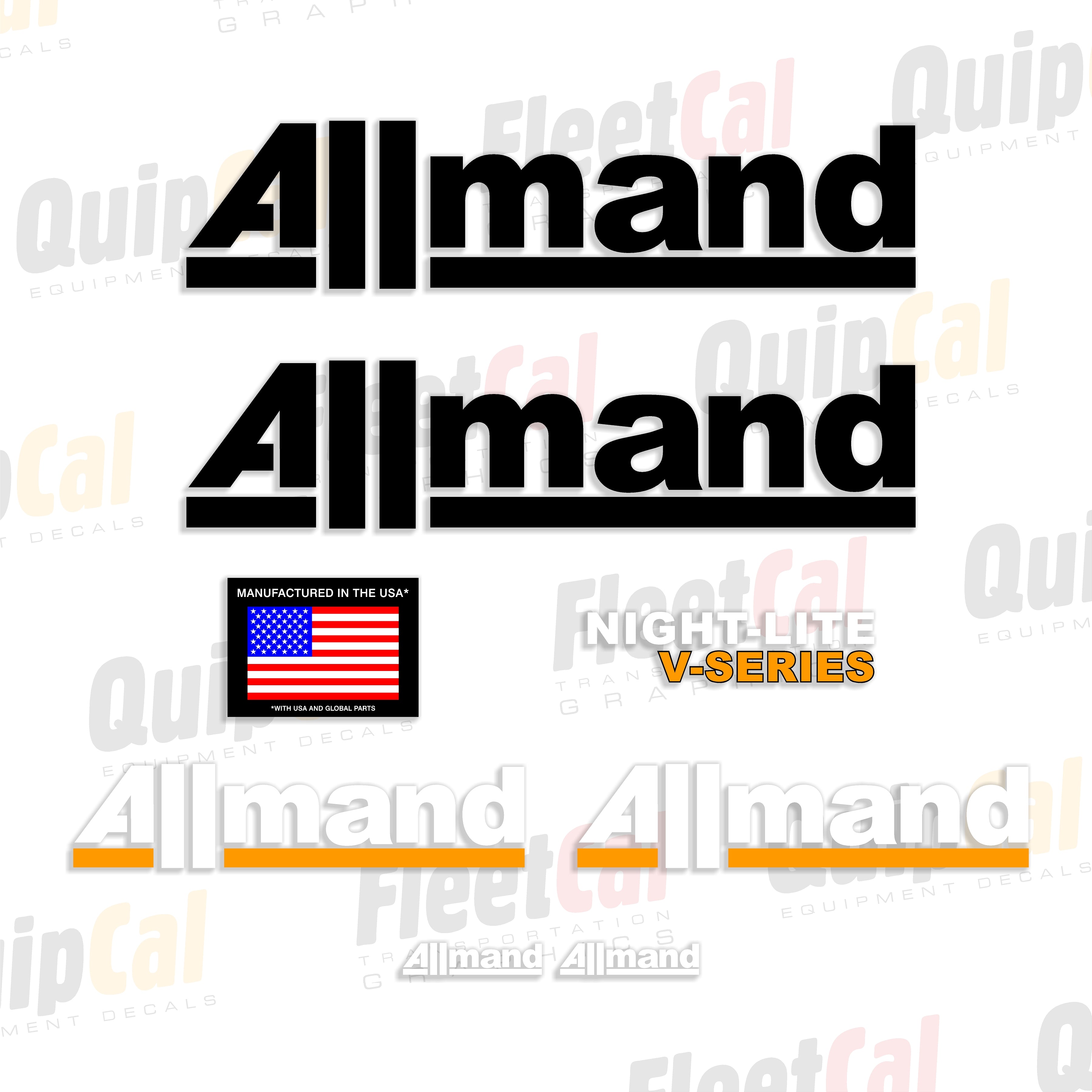Allmand Night-Lite V Series Light Tower Marking Decal Set – Truck and ...