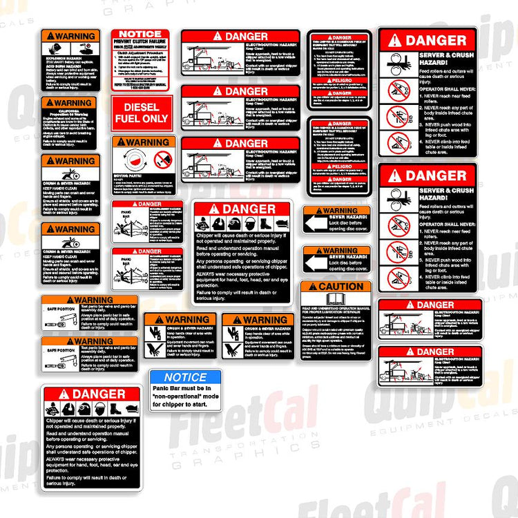 Equipment Safety Decals – Truck and Equipment Decals