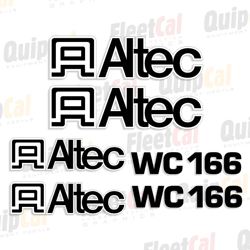 Altec WC166 markeringsstickerset – Truck and Equipment Decals