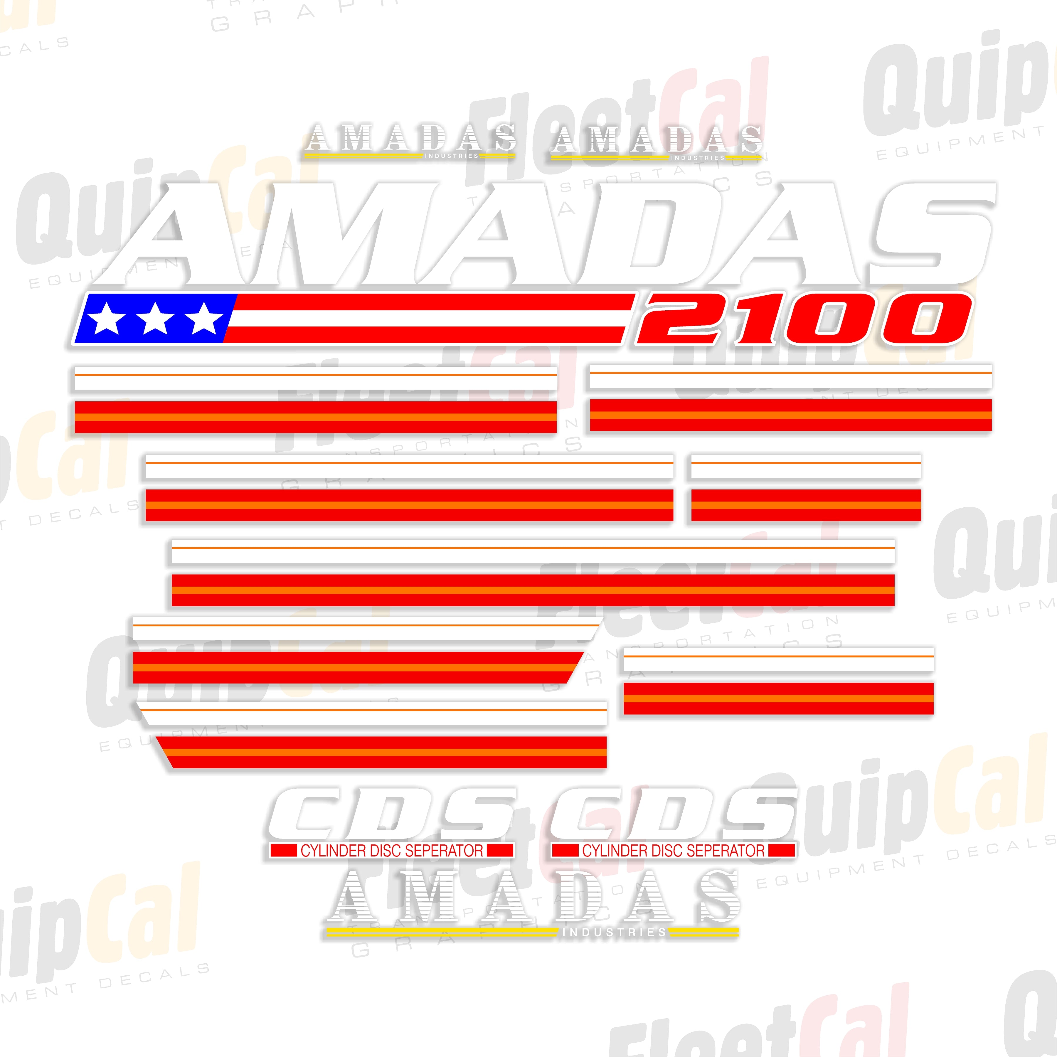 Amadas 2100 Peanut Combine Decal Set – Truck and Equipment Decals
