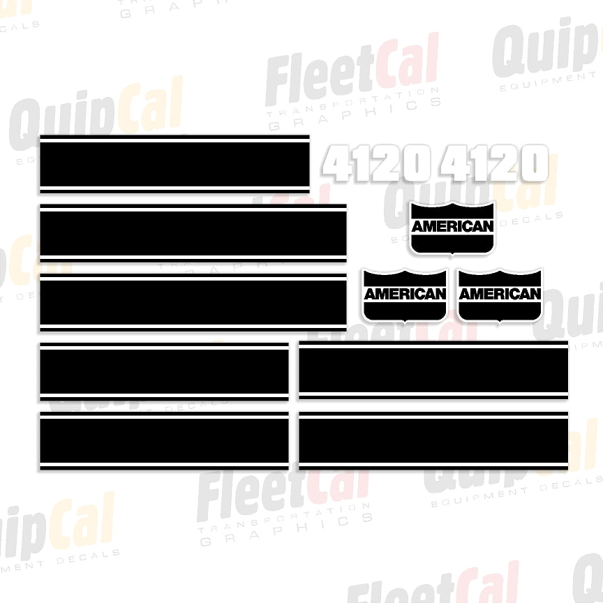 American Crane 4120 Late Model Marking Decal Set – Truck and Equipment ...