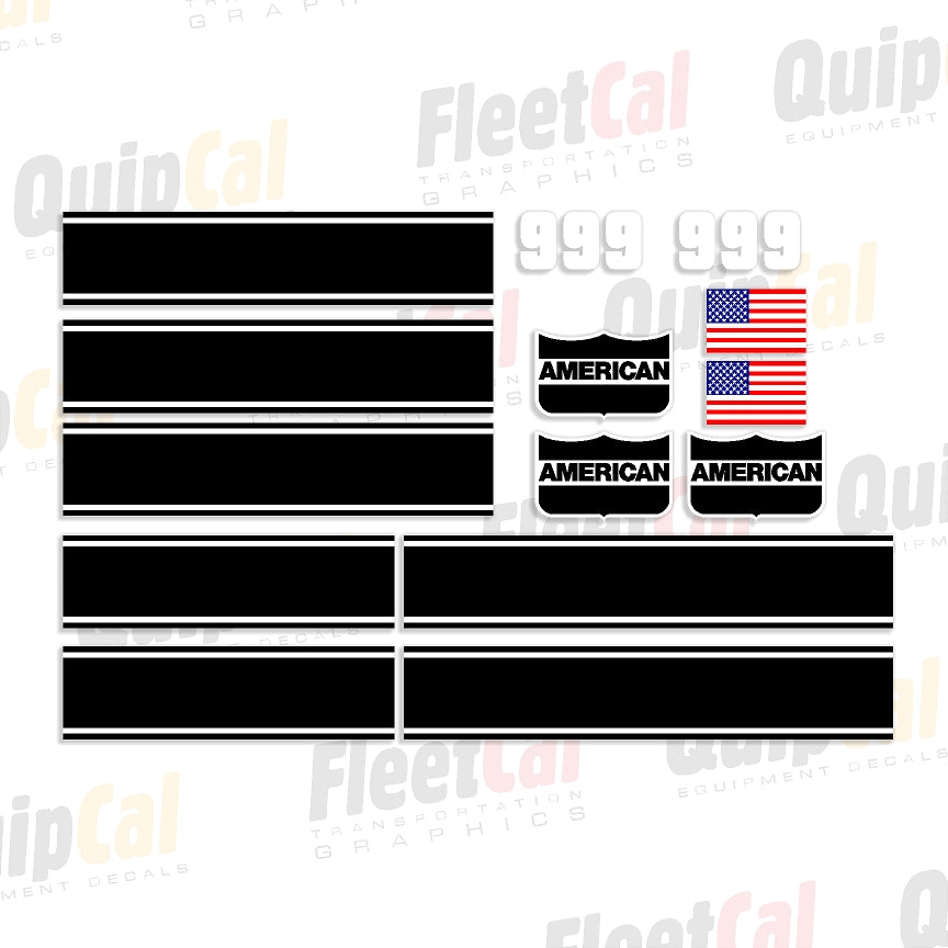 American Crane 999 Late Model Marking Decal Set – Truck and Equipment ...