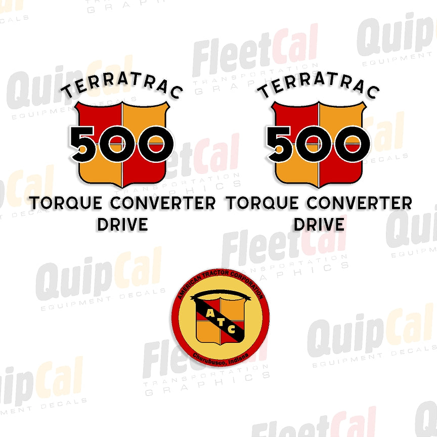 American Tractor Terratrac 500 Torque Converter Marking Decal Set ...