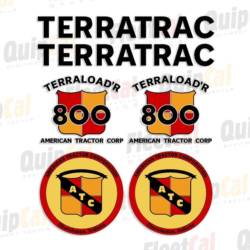 American Tractor Terratrac 800 Terraload'r Marking Decal Set – Truck ...