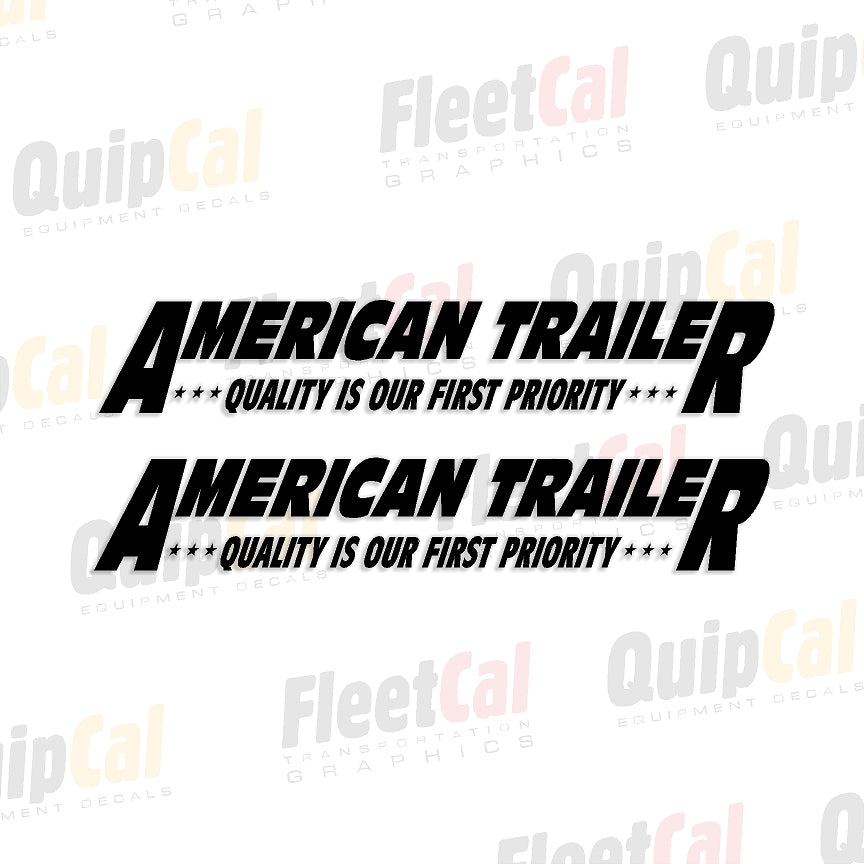American Trailers Logos (1 PAIR) – Truck and Equipment Decals