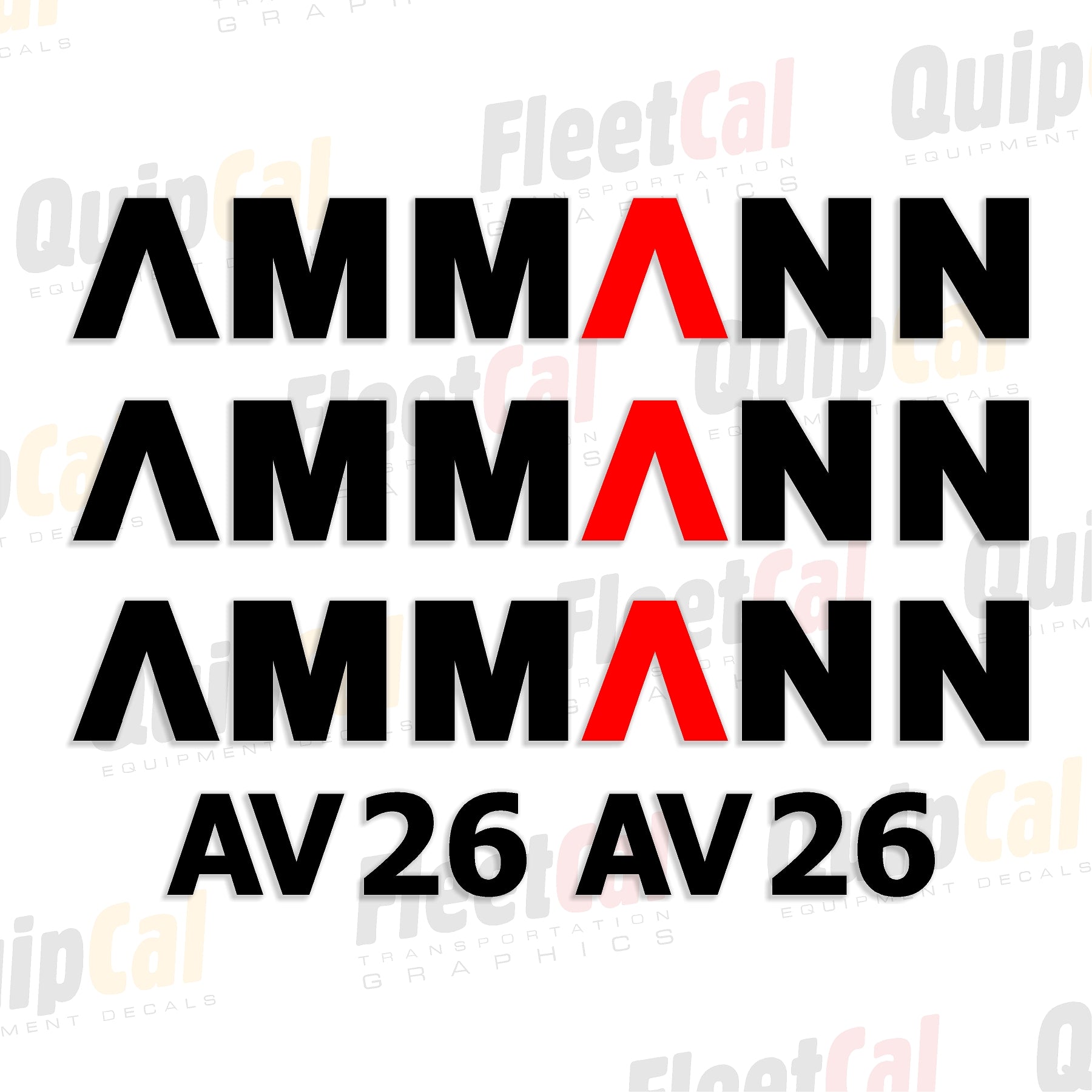 Ammann AV26 Double Drum Asphalt Roller Marking Decal Set – Truck and ...