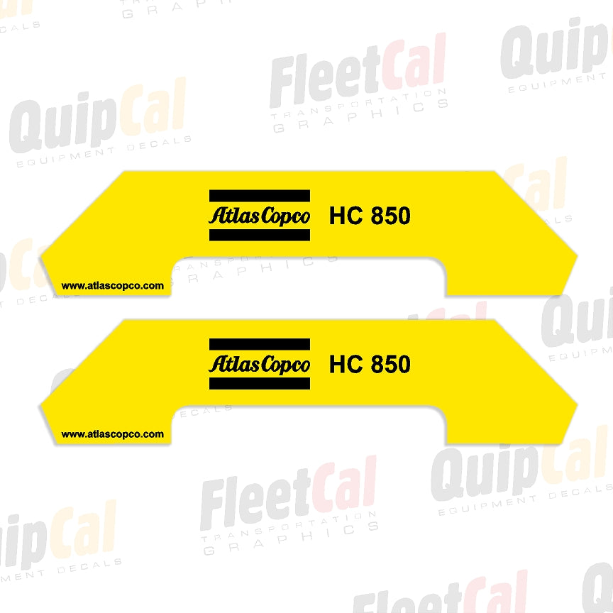 Atlas Copco HC850 Plate Compactor Marking Decal Set – Truck and ...