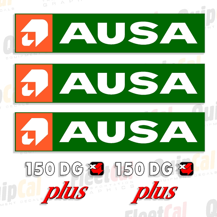 Ausa 150DG X4 Dumper Marking Decal Set – Truck and Equipment Decals