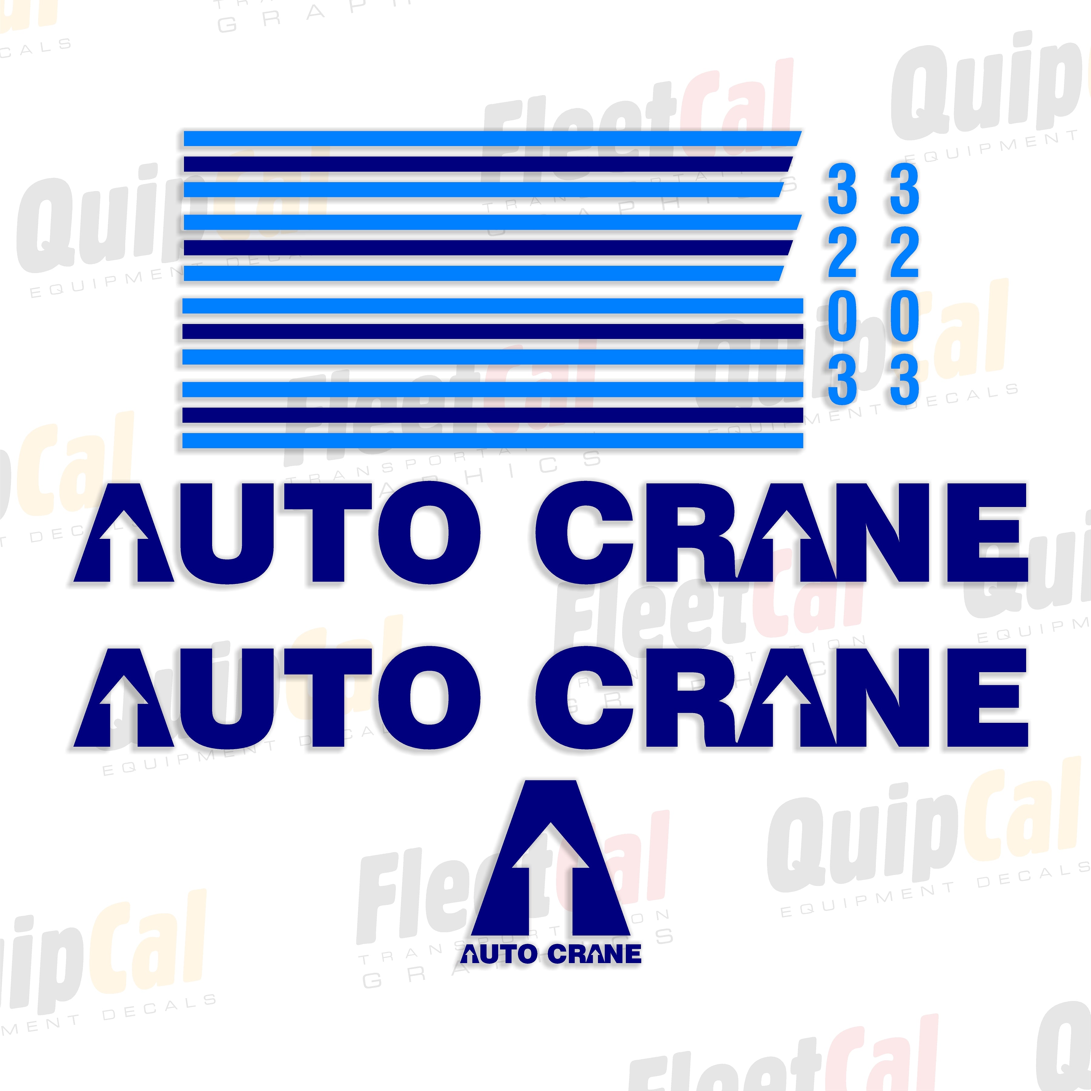 Auto Crane 3203 Mechanic's Crane Early Model Marking Decal Set – Truck ...