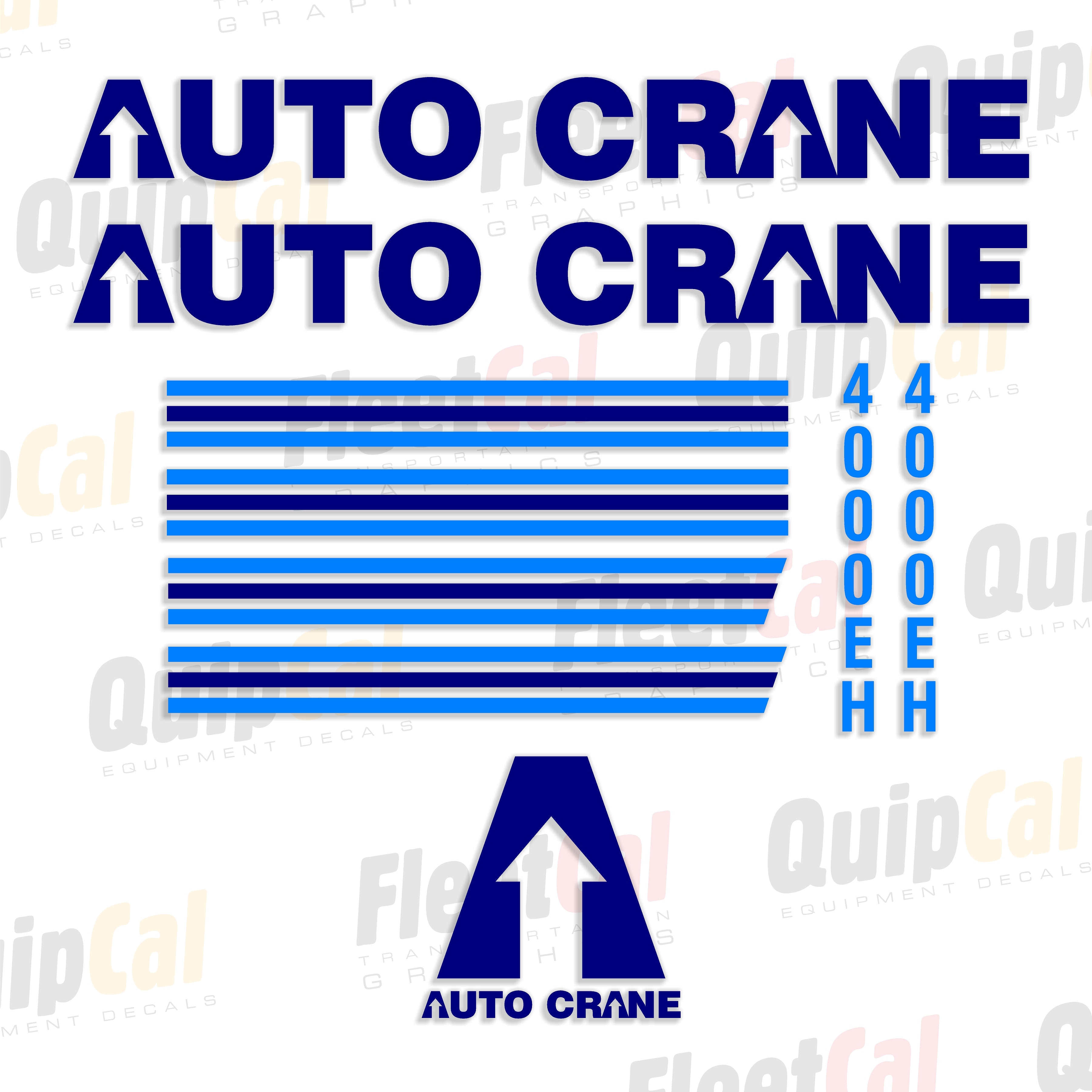 Auto Crane 4000EH Mechanic's Crane Marking Decal Set – Truck and ...
