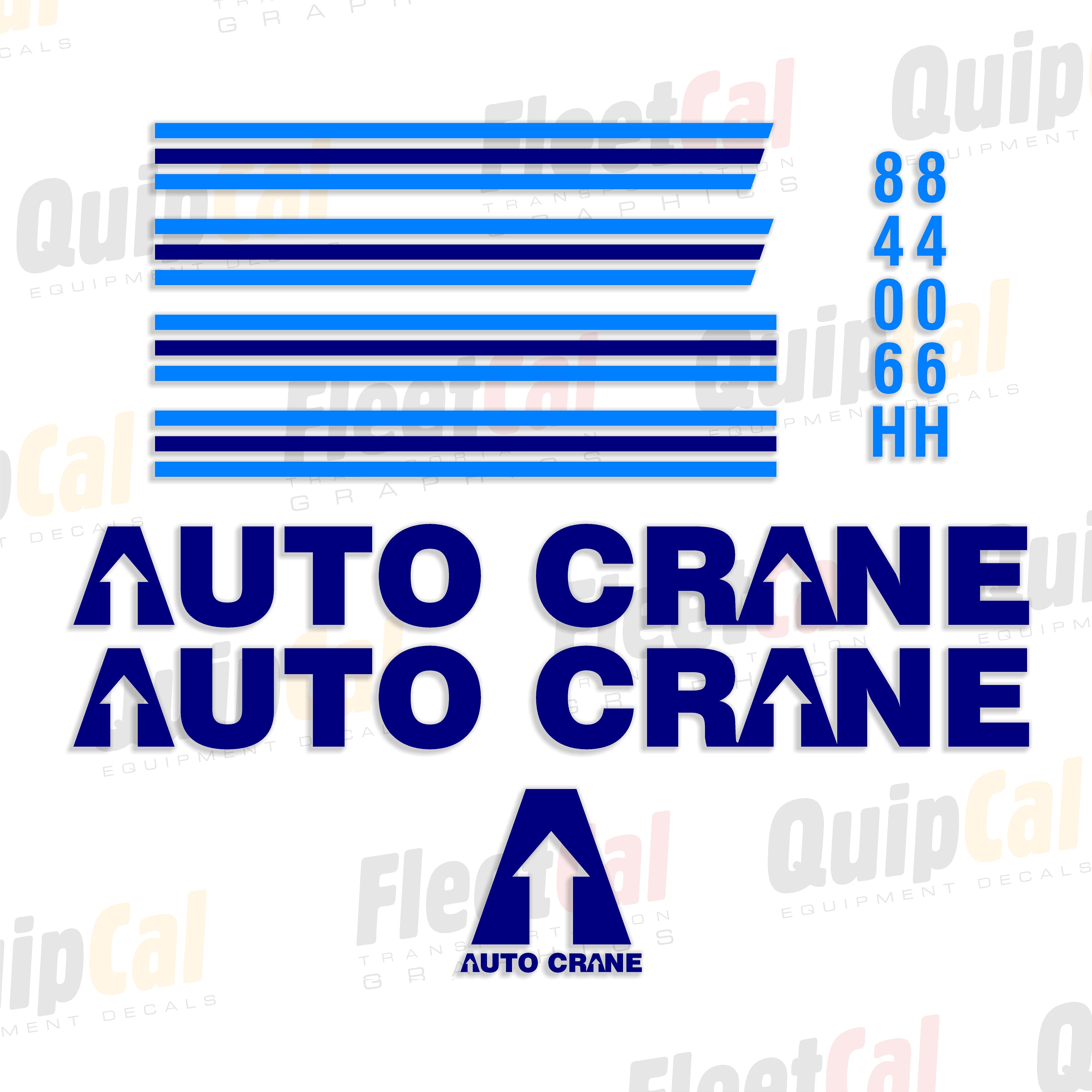 Auto Crane 8406H Mechanic's Crane Marking Decal Set – Truck and ...
