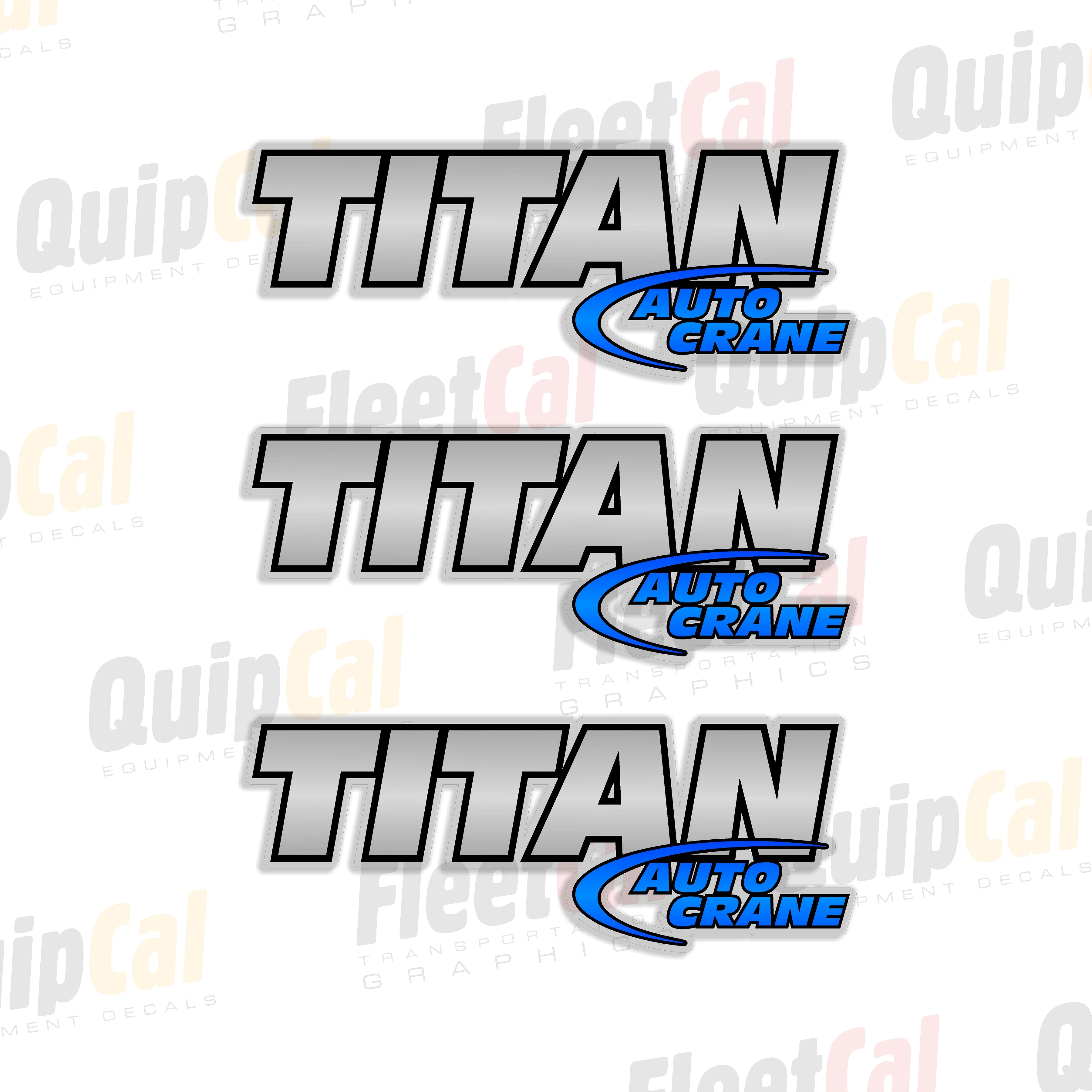 Auto Crane Titan Truck Body Marking Decal Set – Truck and Equipment Decals