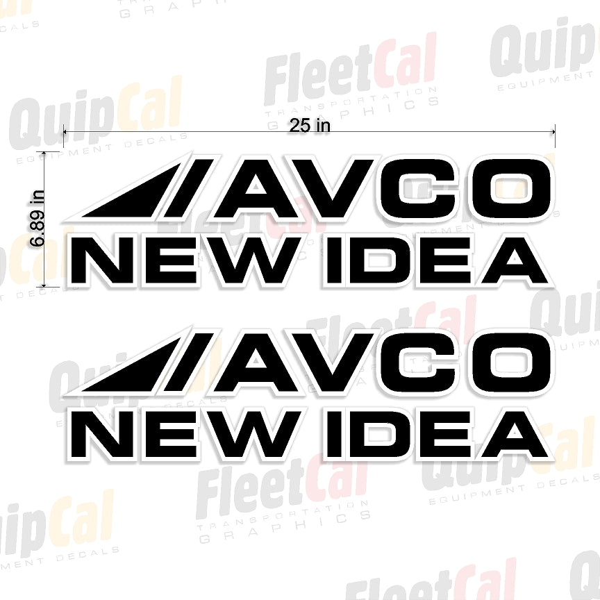 Avco New Idea Logo Decals (1 PAIR) – Truck and Equipment Decals