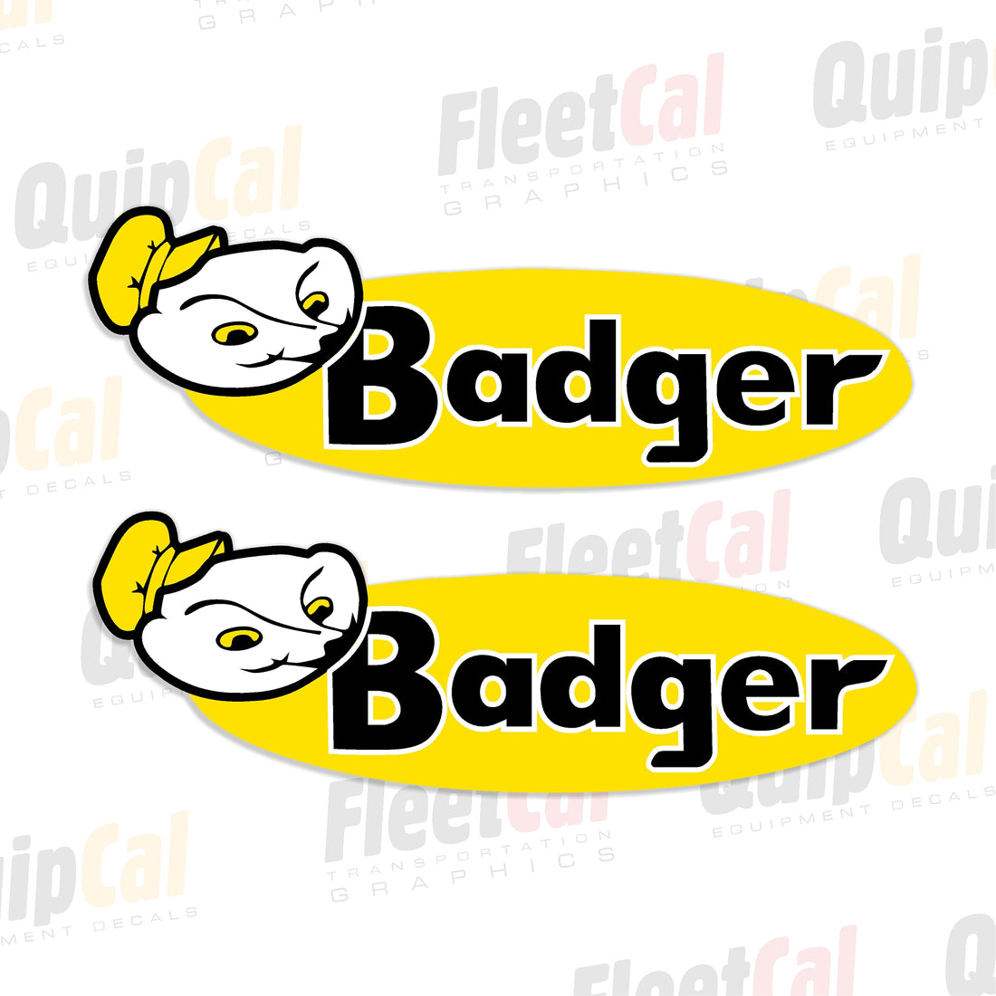 Badger Farm Equipment Logo Decals (1 PAIR) – Truck and Equipment Decals