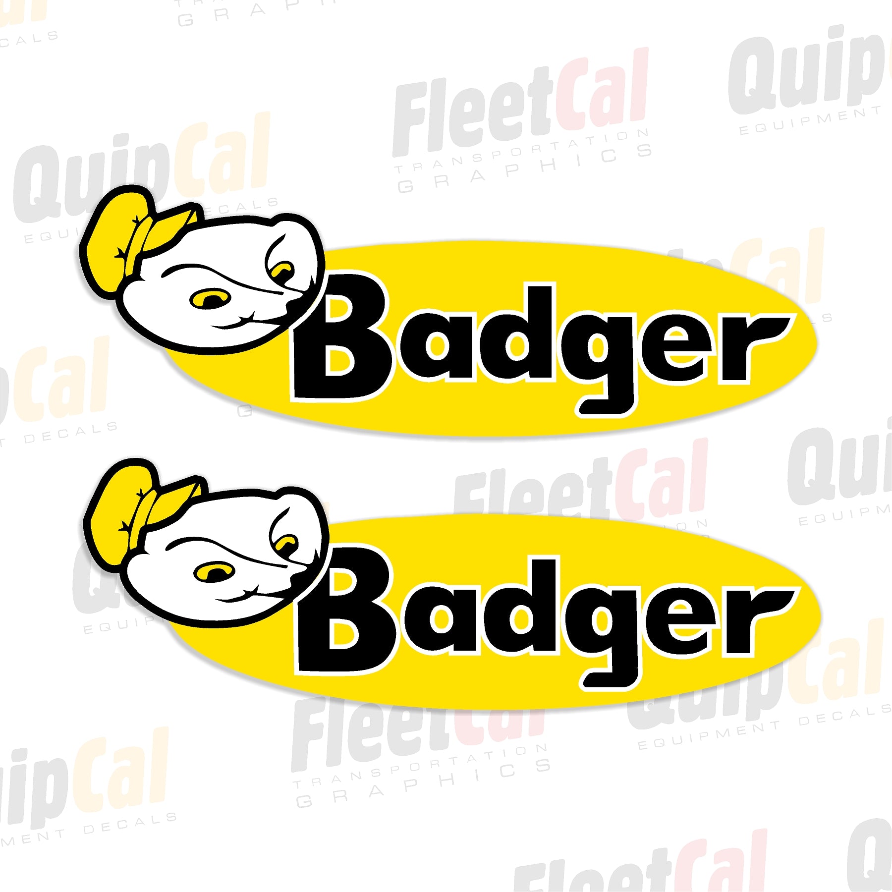 Badger Farm Equipment Logo Decals (1 PAIR) – Truck and Equipment Decals