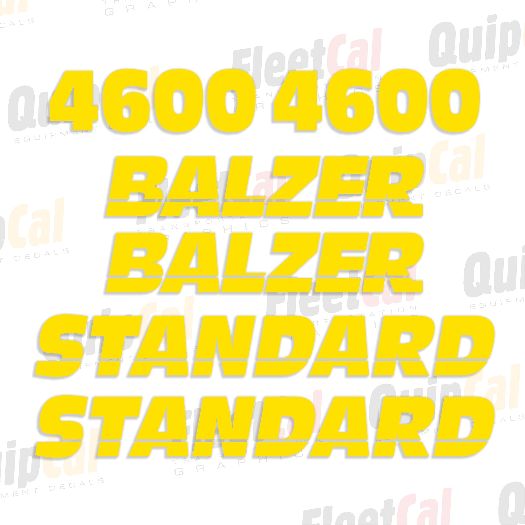 Balzer 4600 Standard Manure Spreader Marking Decal Set – Truck and ...