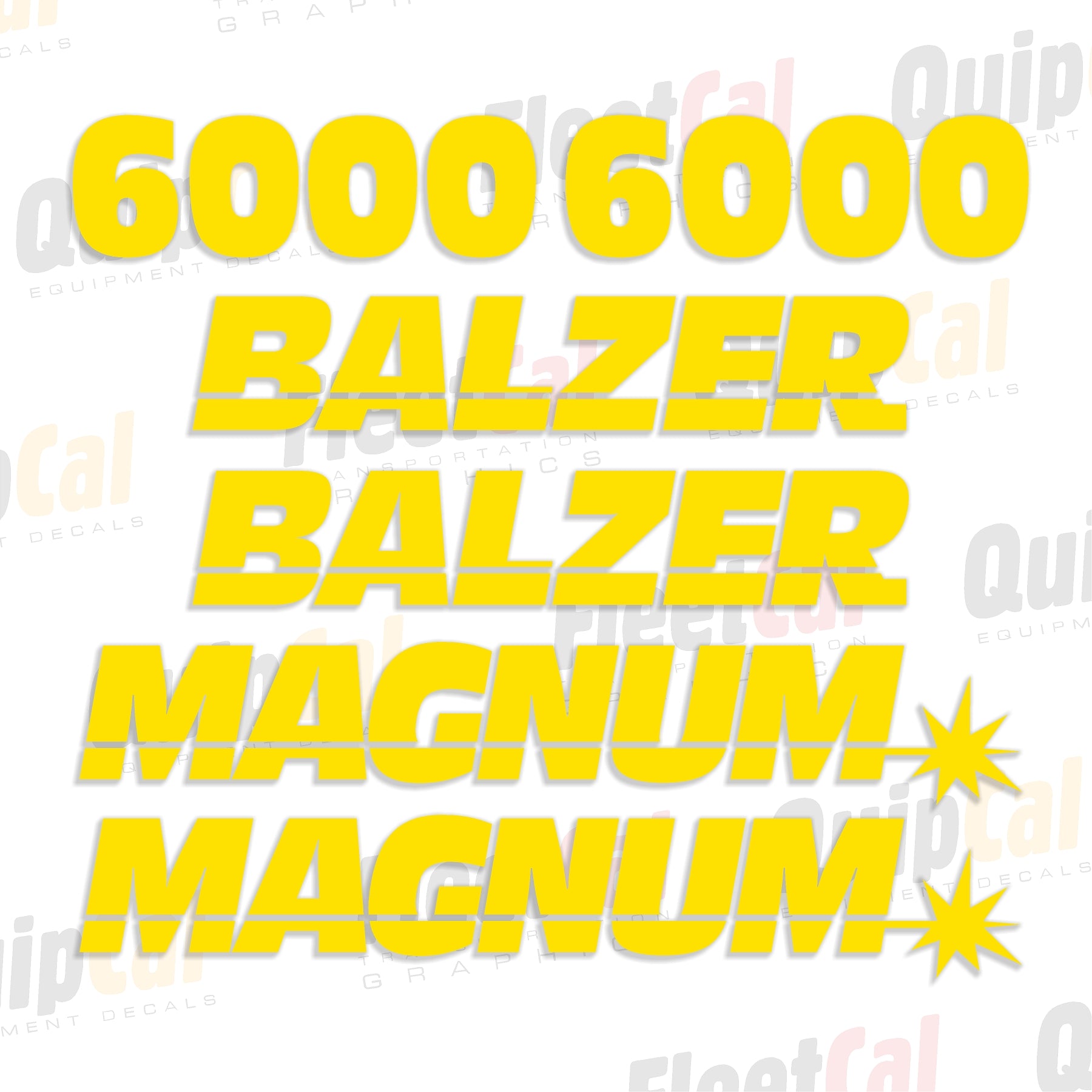 Balzer 6000 Magnum Manure Spreader Marking Decal Set – Truck and ...