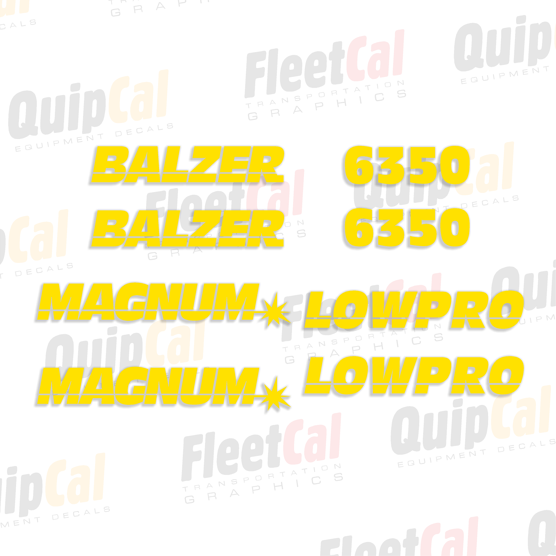 Balzer 6350 Magnum LowPro Manure Spreader Marking Decal Set – Truck and ...