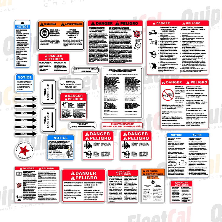 Equipment Safety Decals – Truck and Equipment Decals