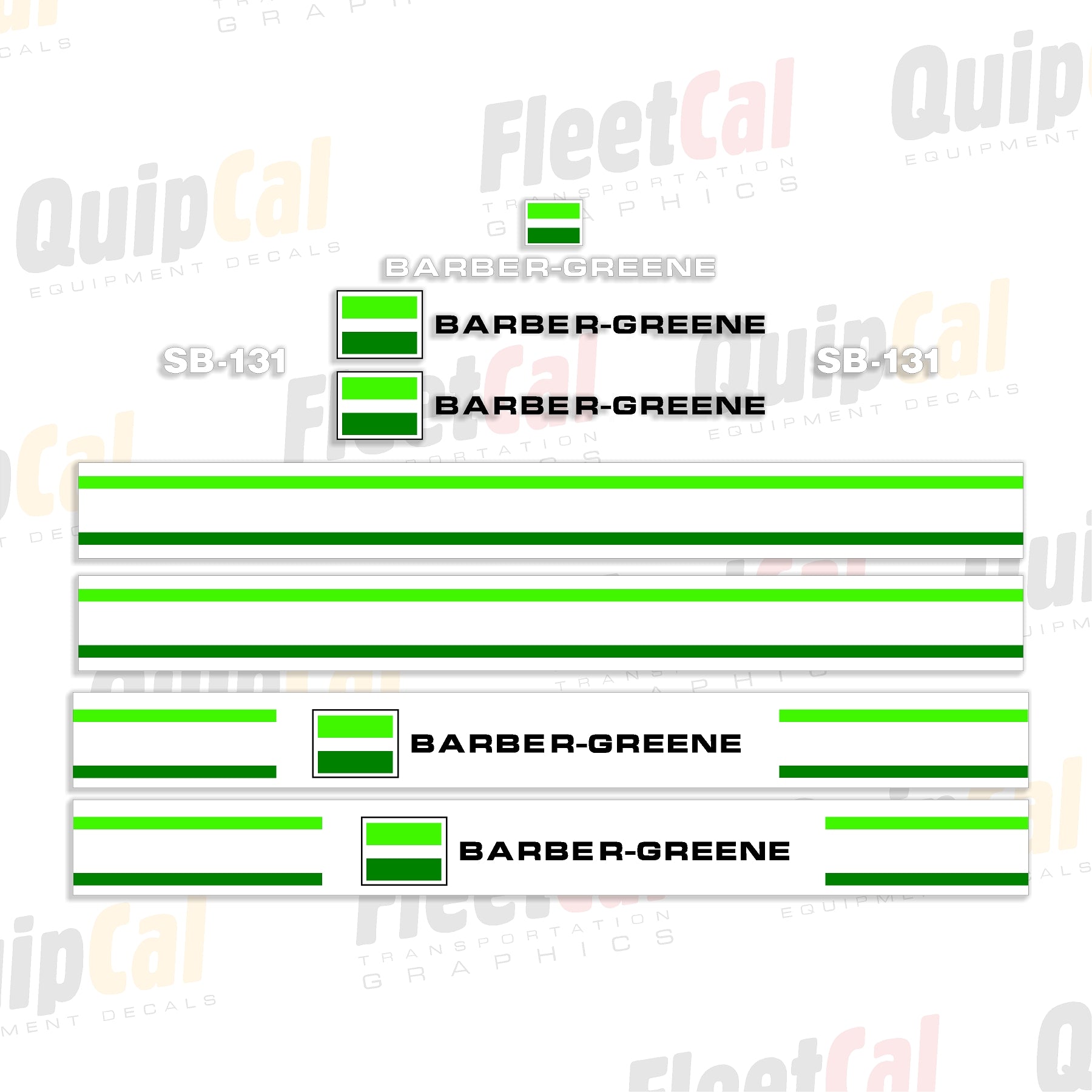 Barber-Greene SB-131 Paver Marking Decal Set – Truck and Equipment Decals