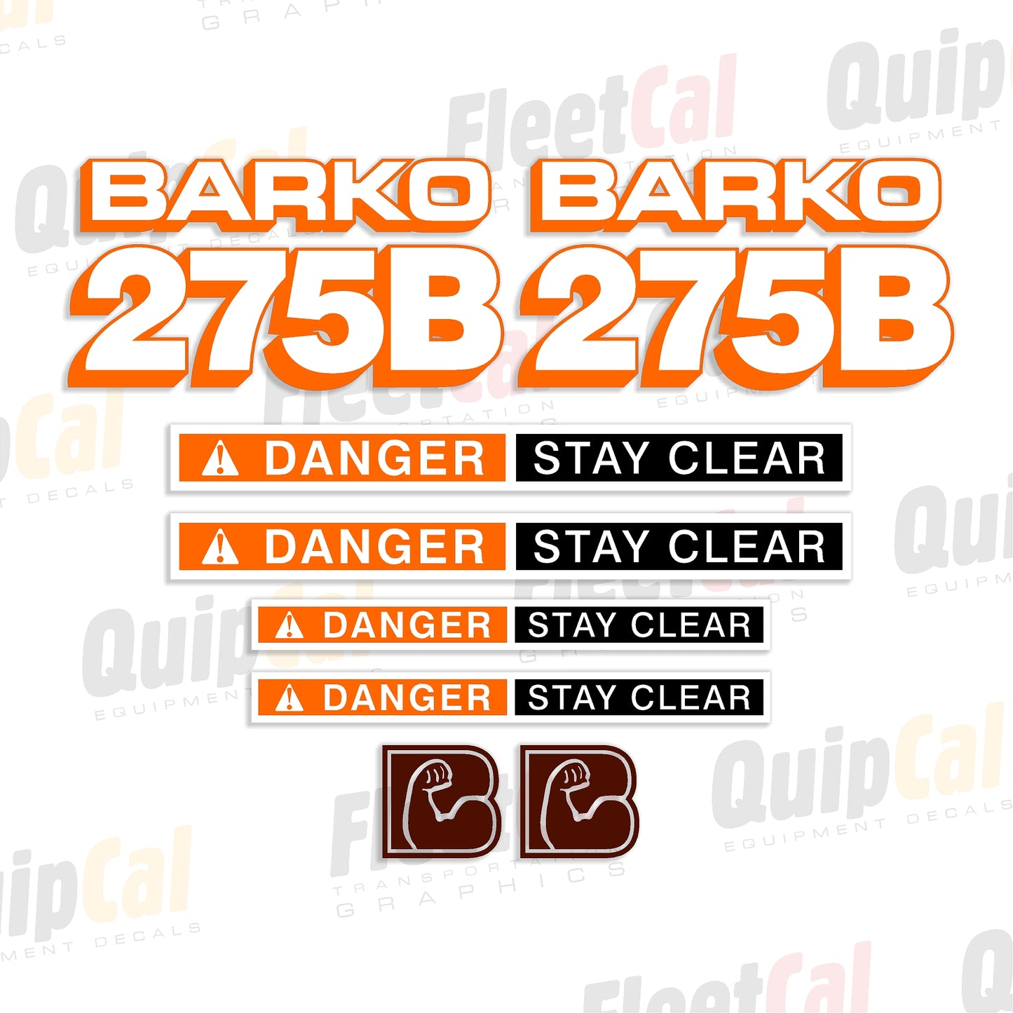 Barko 275B Log Loader Marking Decal Set – Truck and Equipment Decals