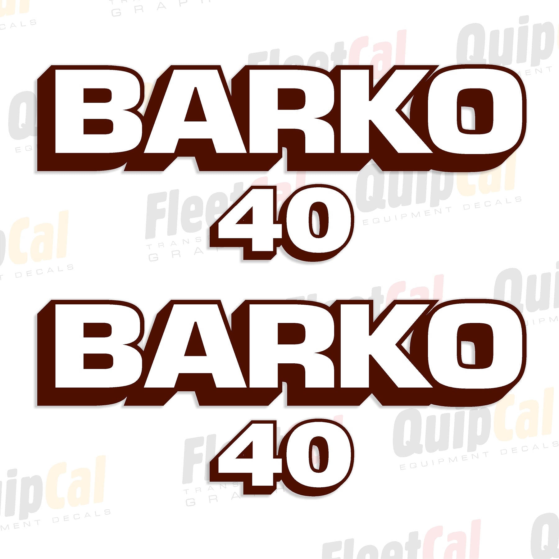 Barko 40 Log Loader Marking Decal Set – Truck and Equipment Decals