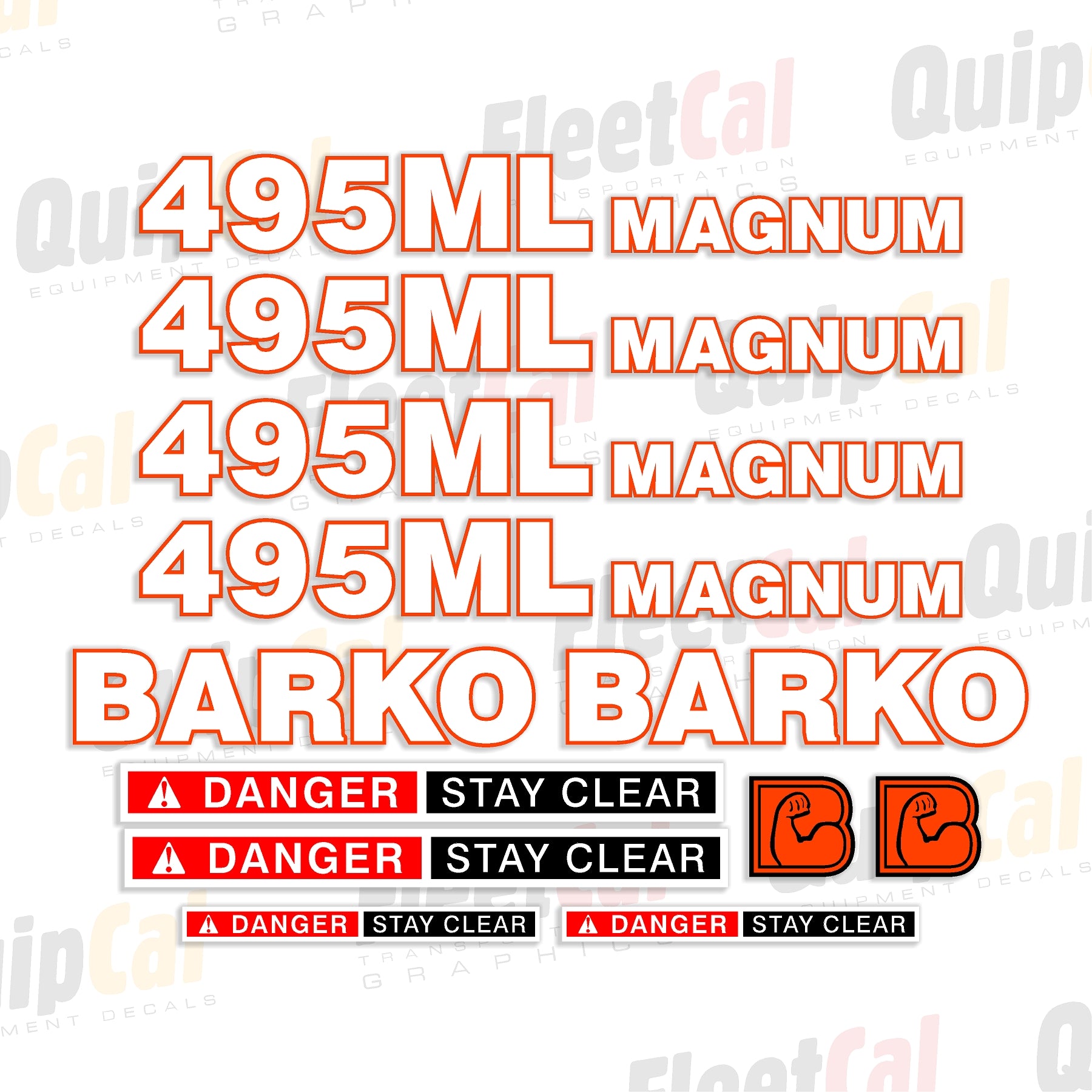Barko 495ML Magnum Log Loader Marking Decal Set – Truck and Equipment ...
