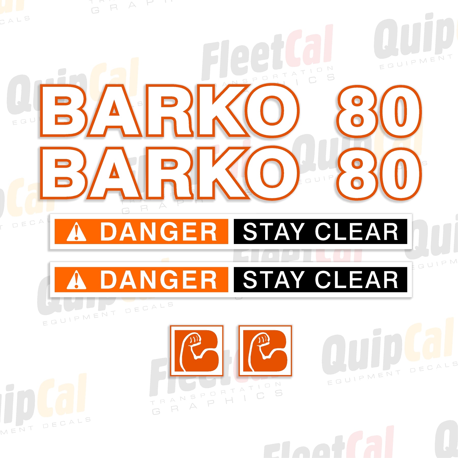 Juego de calcomanías para marcar cargadores de troncos Barko 80 XLE ...