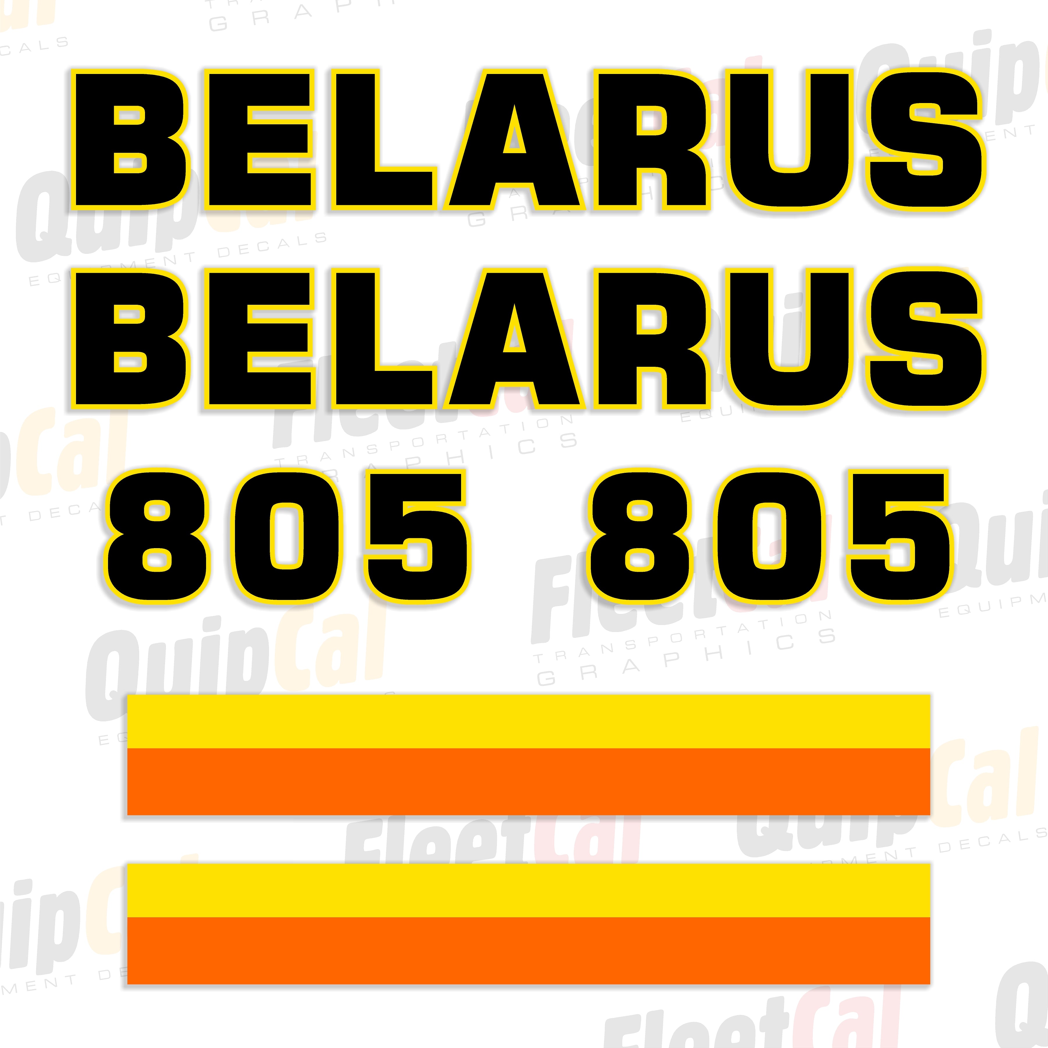 Balarus 805 Tractor Hood Decal Set – Truck and Equipment Decals