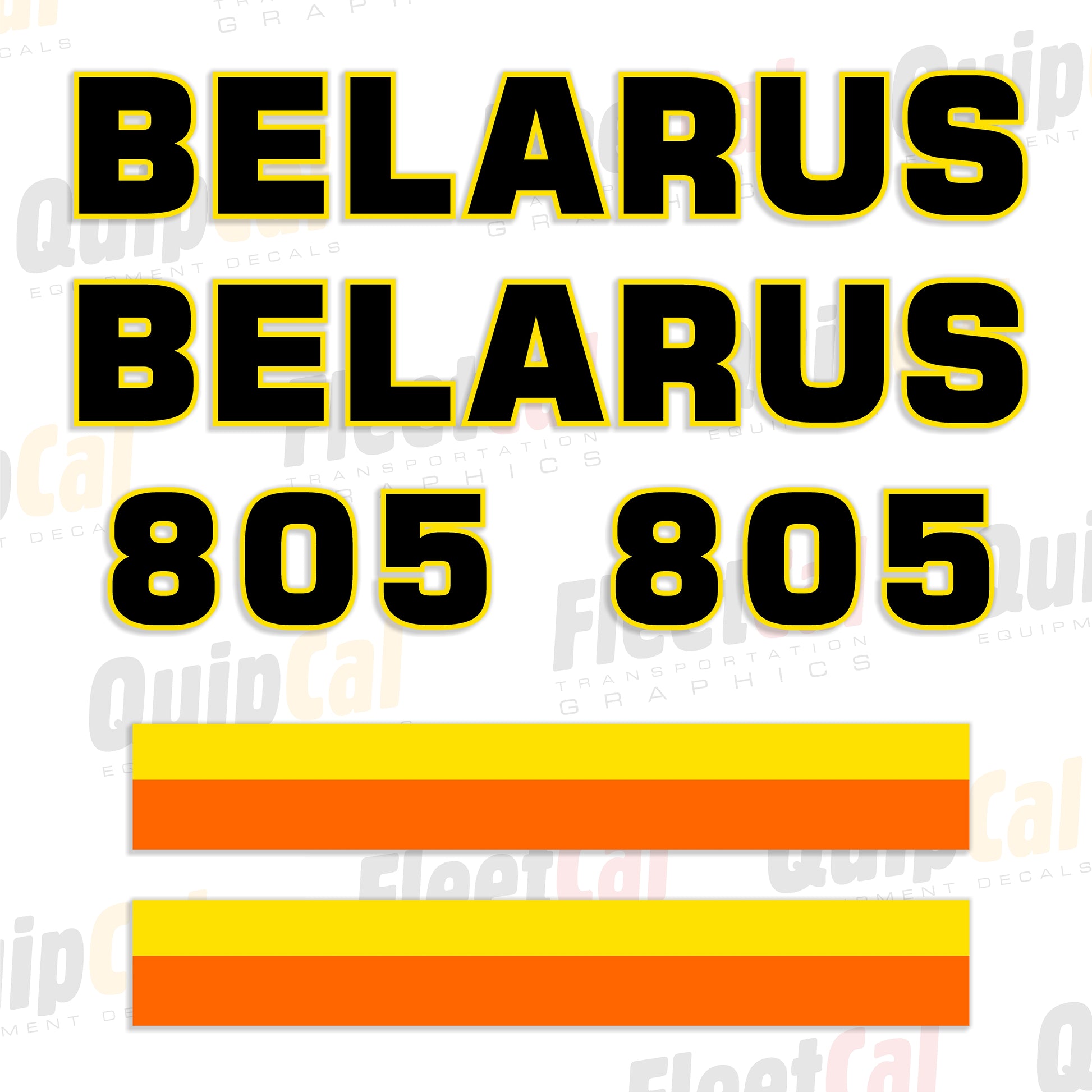 Balarus 805 Tractor Hood Decal Set – Truck and Equipment Decals