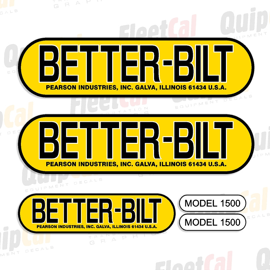 Better-Bilt Model 1500 Liquid Manure Spreader Marking Decal Set – Truck ...