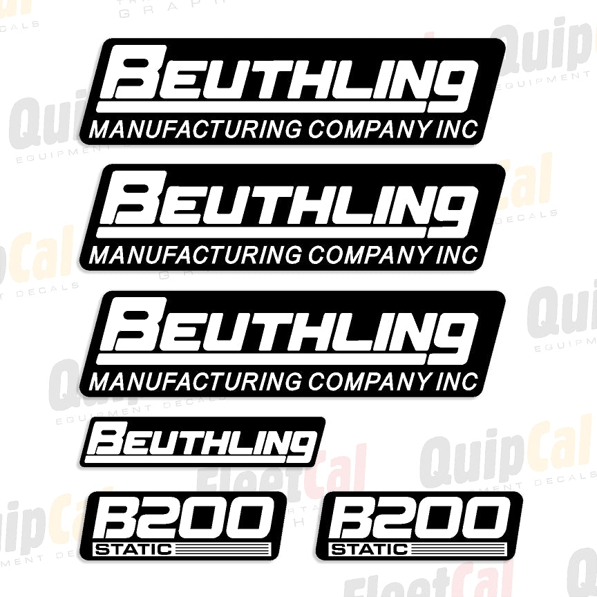Beuthling B200 Static Late Model Marking Decal Set – Truck and ...