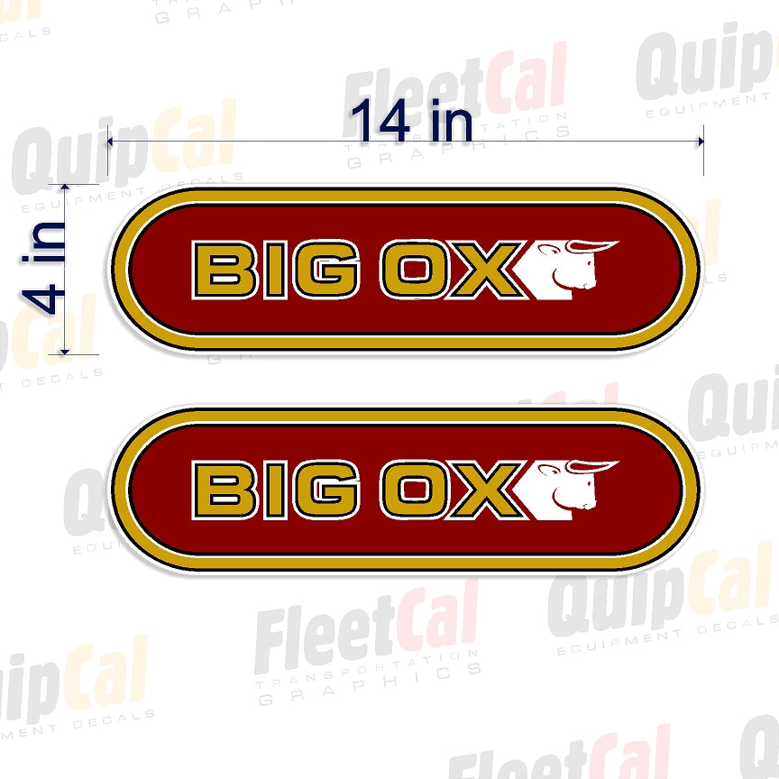 Big Ox Rippers - Tillers Logo Decals (1 PAIR) – Truck and Equipment Decals