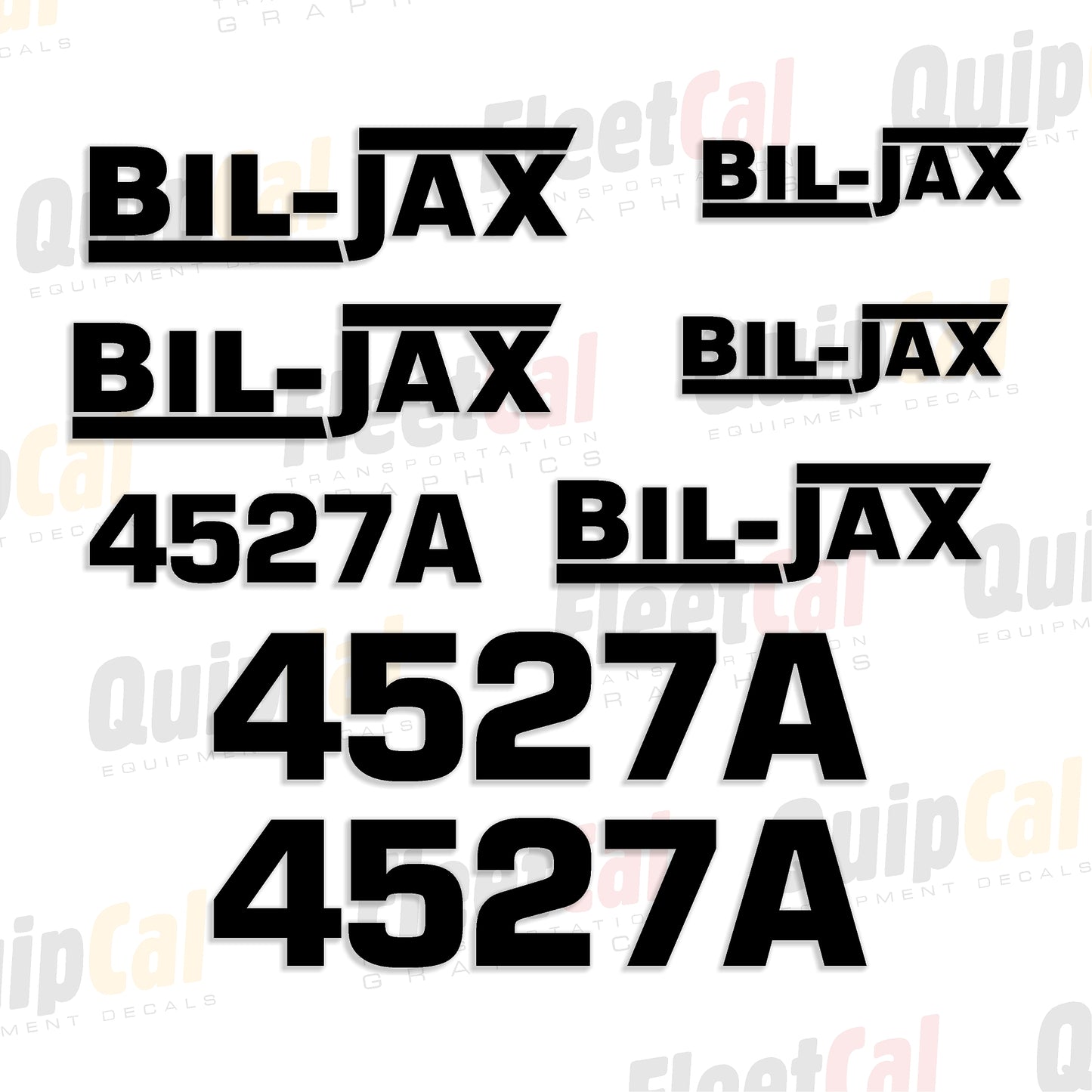 Bil-Jax 4527A Decal Set – Truck and Equipment Decals