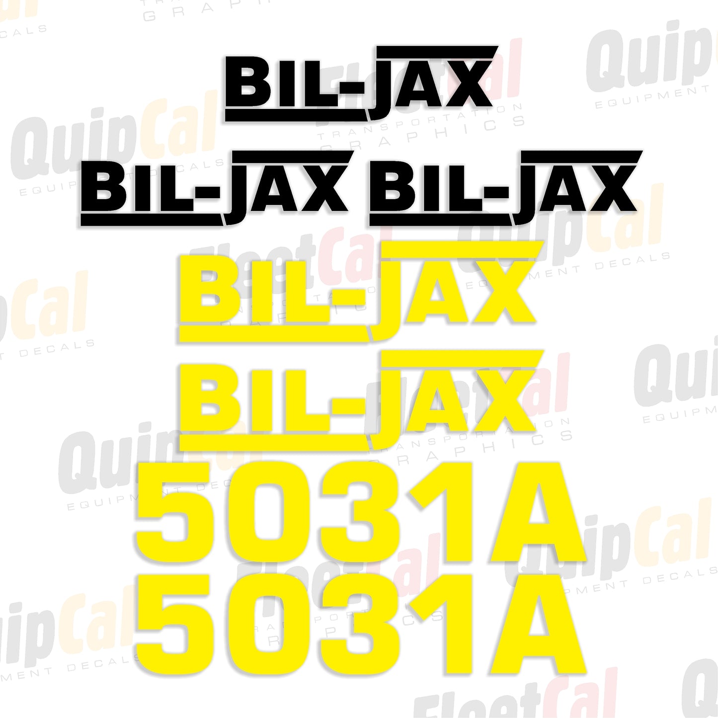 Bil-Jax 5031A Decal Set – Truck and Equipment Decals