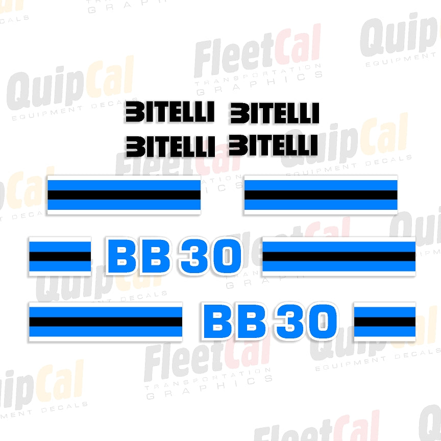 Bitelli BB30 Paver Marking Decal Set – Truck and Equipment Decals