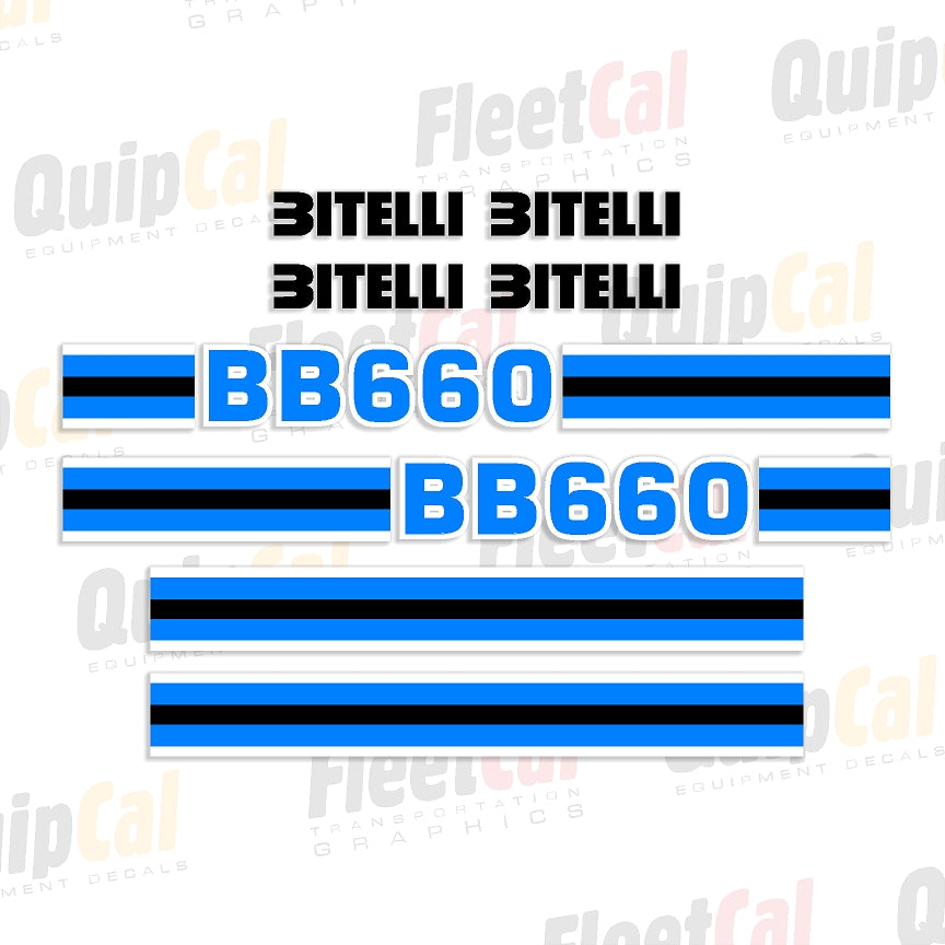 Bitelli BB660 Paver Marking Decal Set – Truck and Equipment Decals