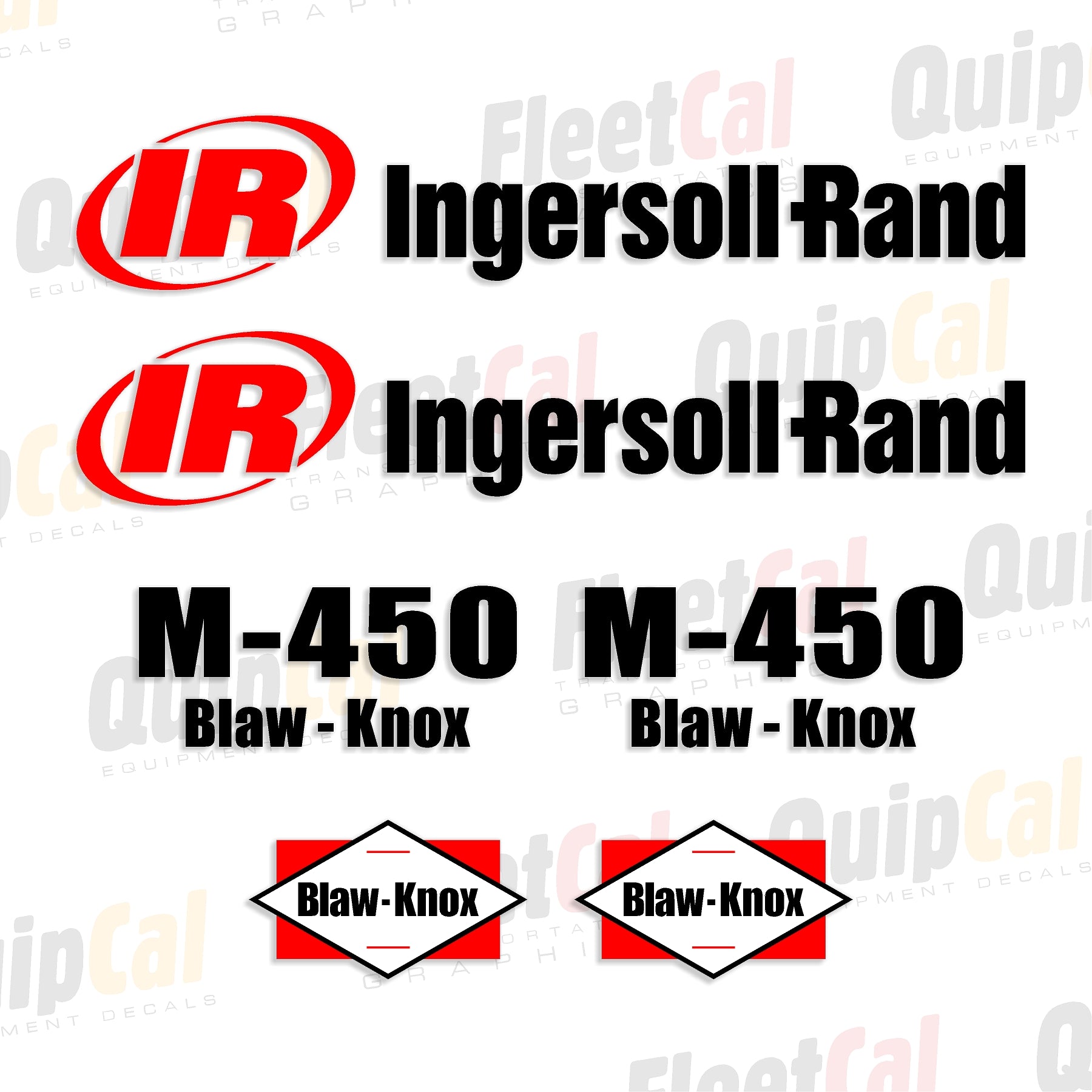 Blaw-Knox M-450 Mid 2000s Marking Decal Set – Truck and Equipment Decals
