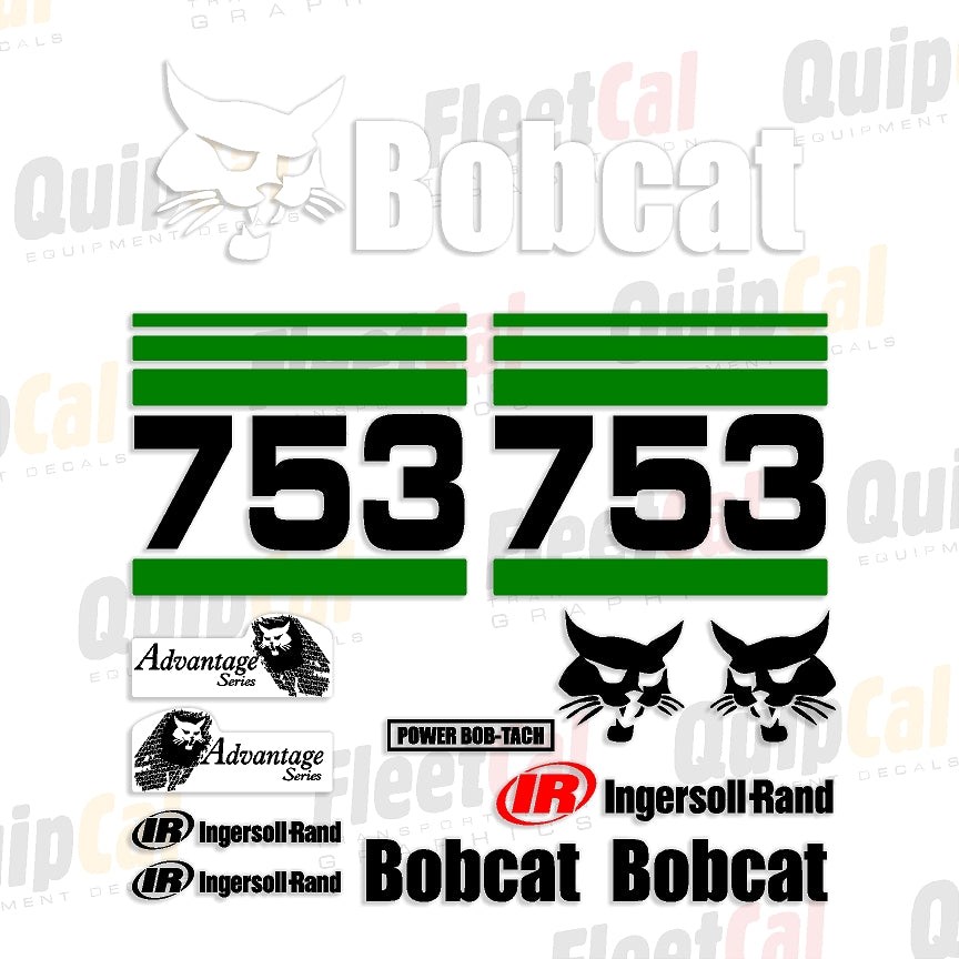 Bobcat 753 G Series Skid Loader Marking Decal Set – Truck and Equipment ...