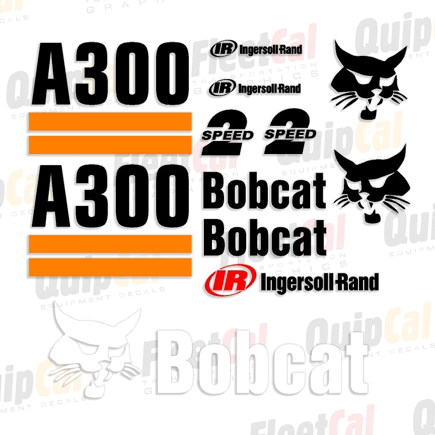 Bobcat A300 Skid Loader Early Model Marking Decal Set – Truck and ...
